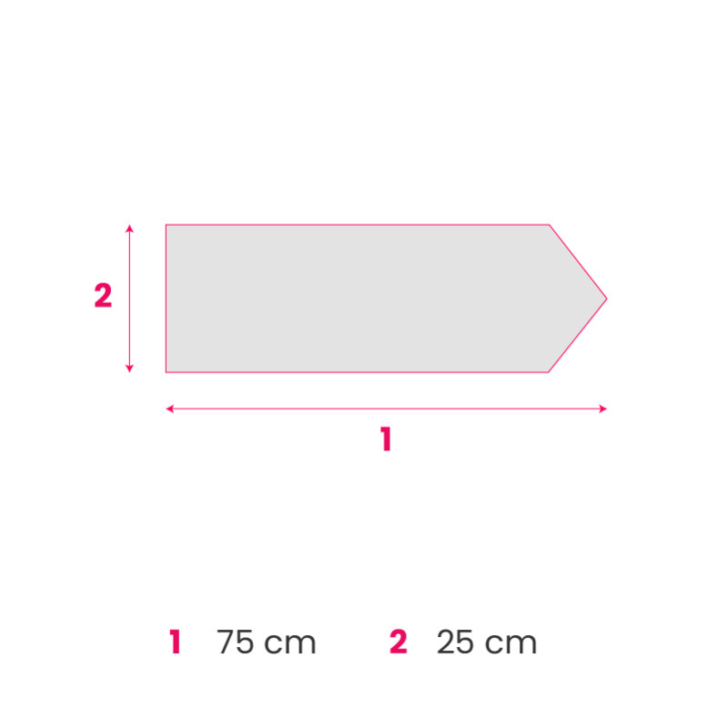 Flèche Directionnelle Personnalisée - Fléchage en PVC Alvéolaire