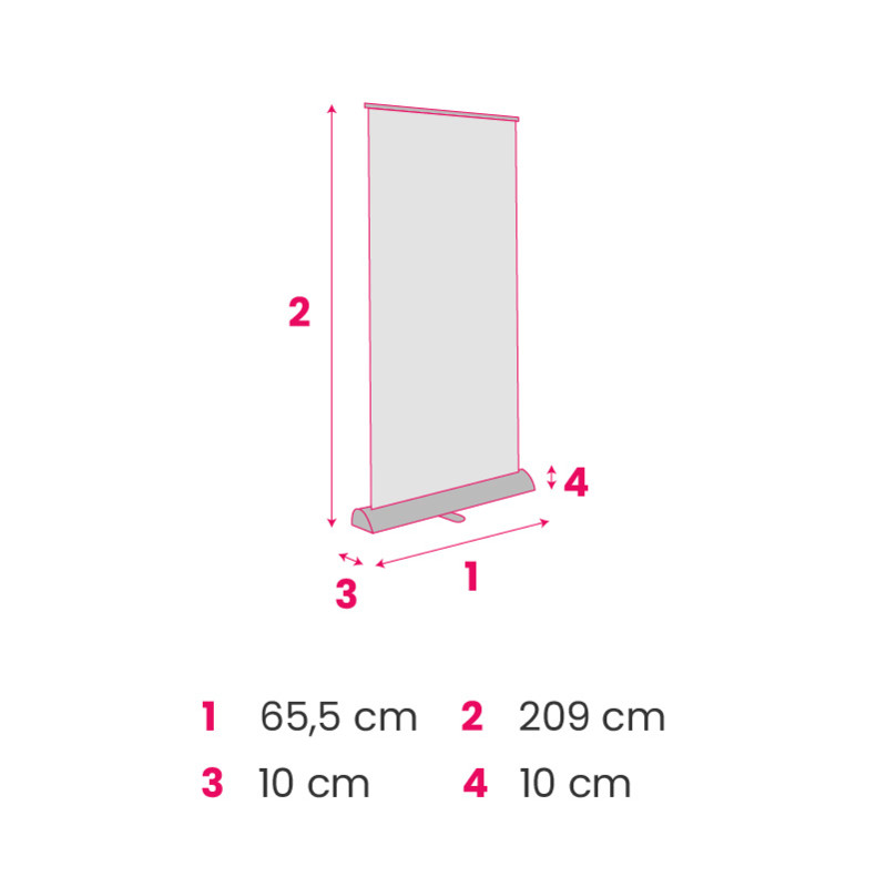 Impression sur Roll Up Basic - Kakemono Roll Up Publicitaire
