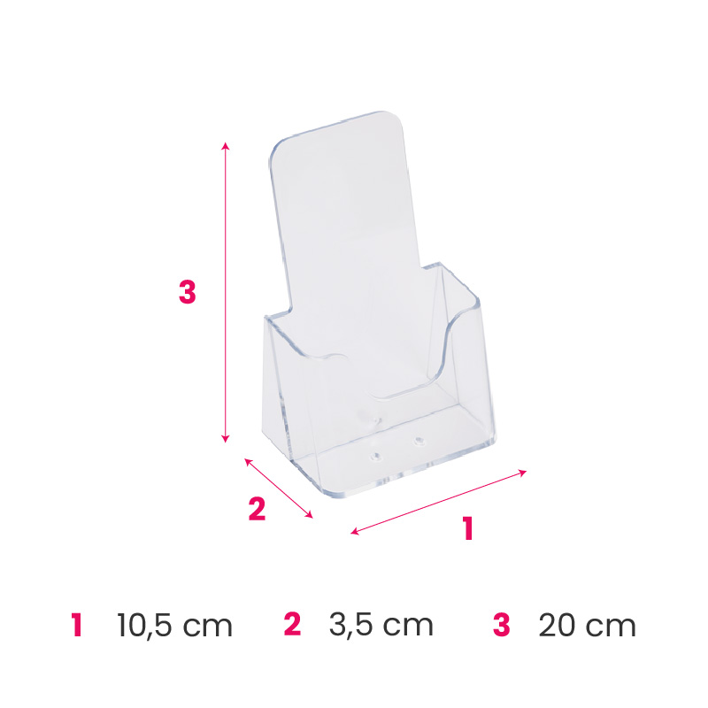 Présentoirs PVC Transparents - Porte-flyers - Porte Cartes