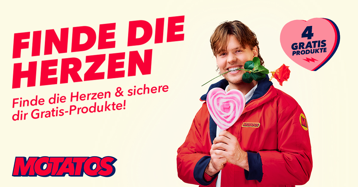 💝 Finde die Herzen – 4 Gratis Produkte zum Valentinstag!