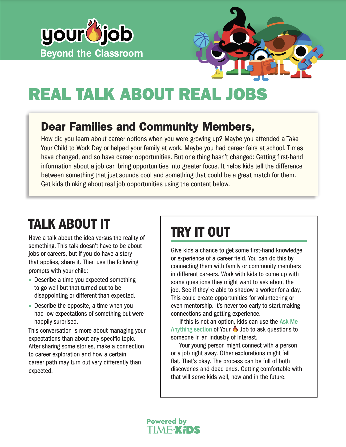 Career Resources for Parents and Teachers | Your 🔥 Job