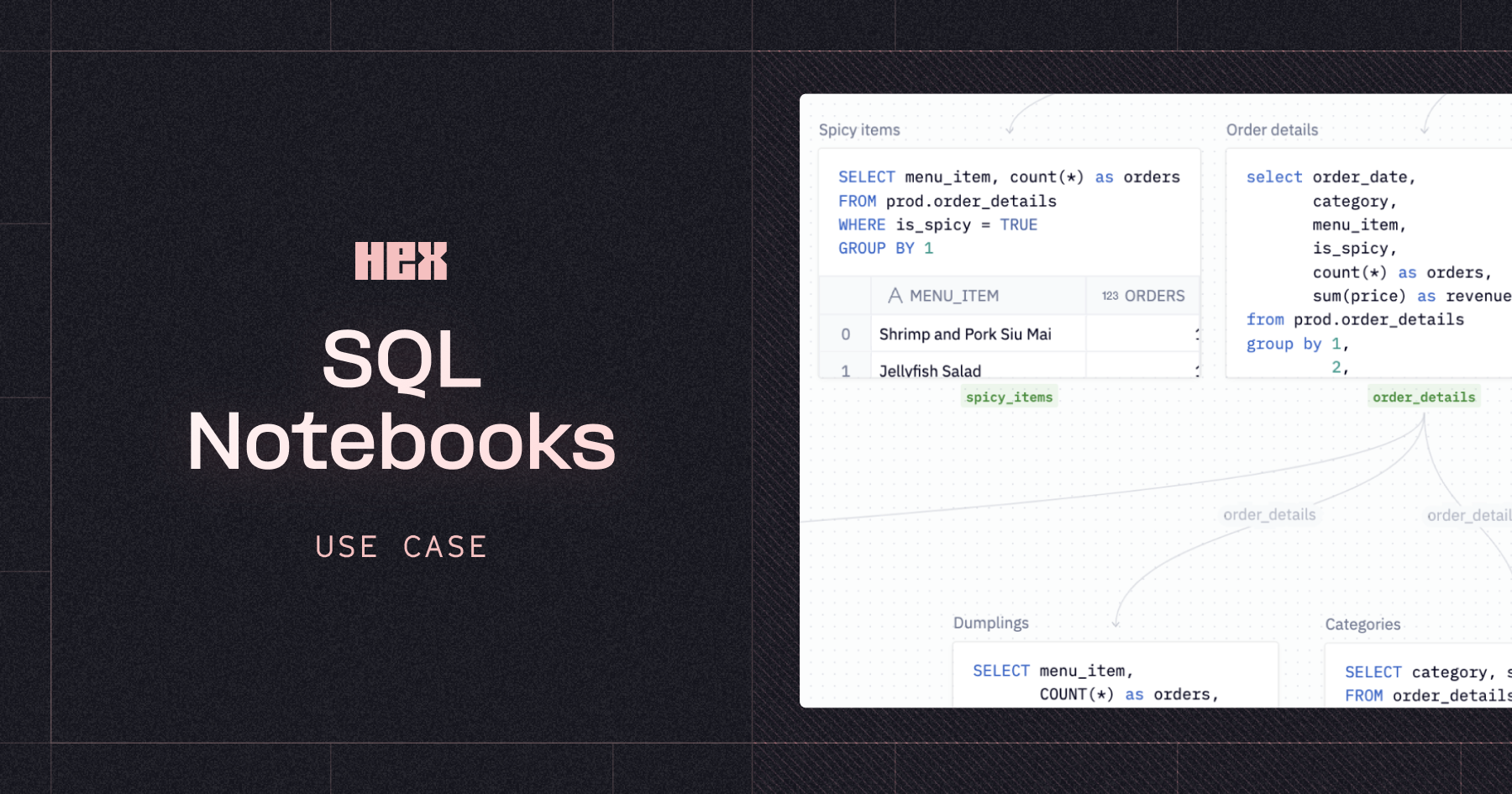 SQL Notebooks (with examples) | Hex