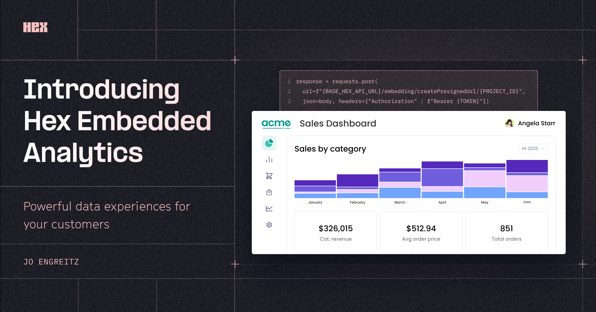 Introducing Hex Embedded Analytics | Hex