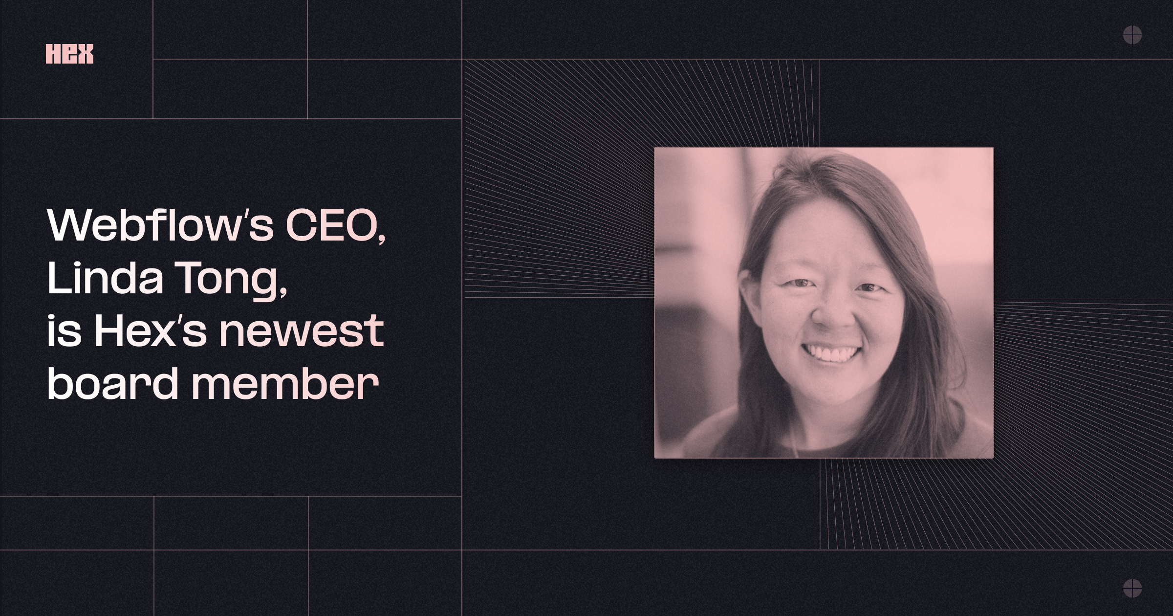 Webflow’s CEO, Linda Tong, is Hex’s newest board member | Hex