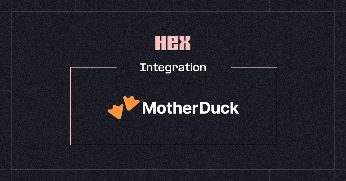 MotherDuck - Integration | Hex