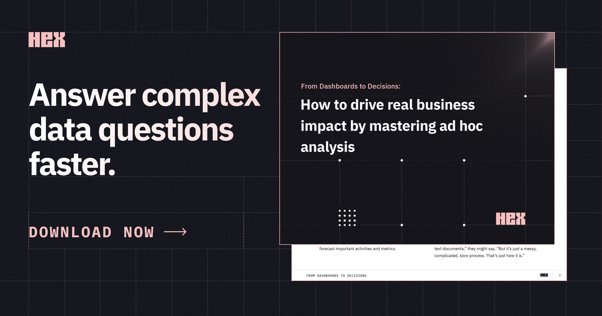 How to drive business impact by mastering ad hoc analysis | Hex
