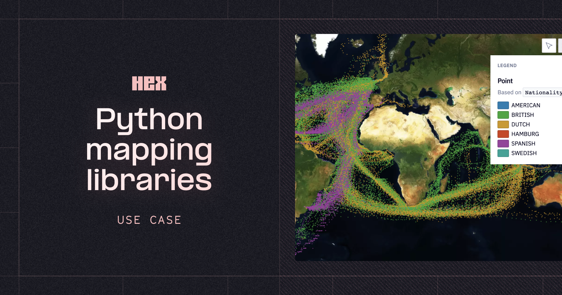 Python mapping libraries (with examples) | Hex