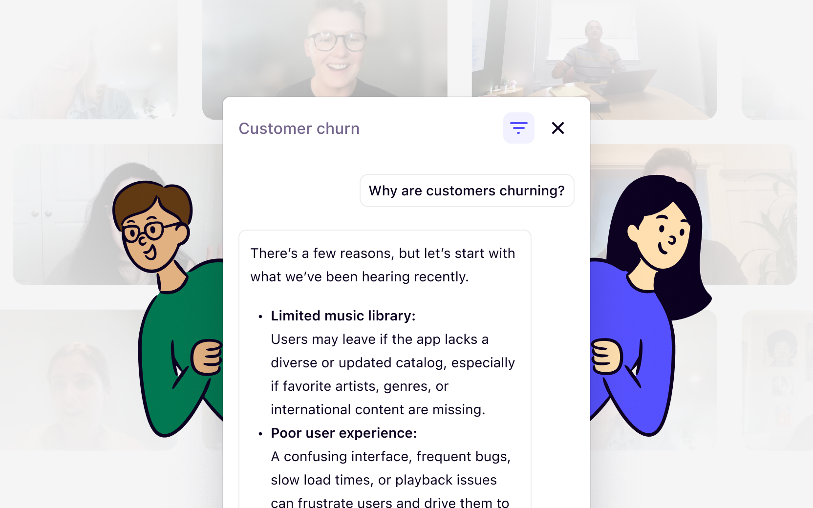 Understand the humans in your data, with contextual chat