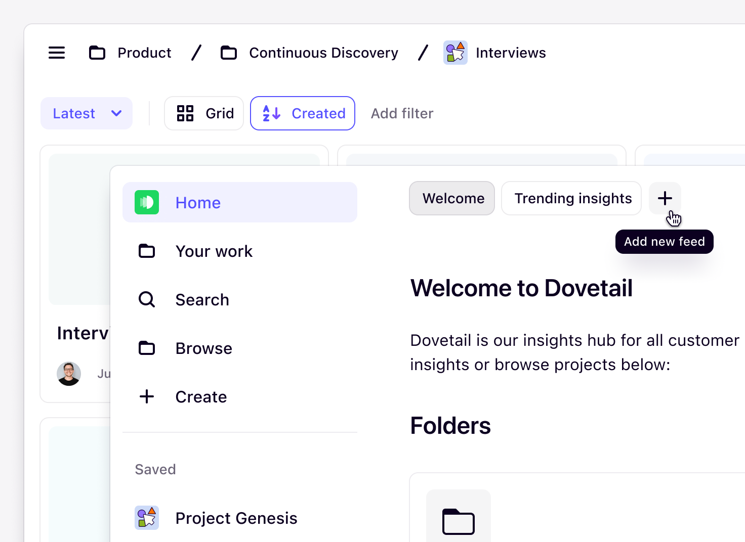 New in Dovetail: Search API, new editor, improved features