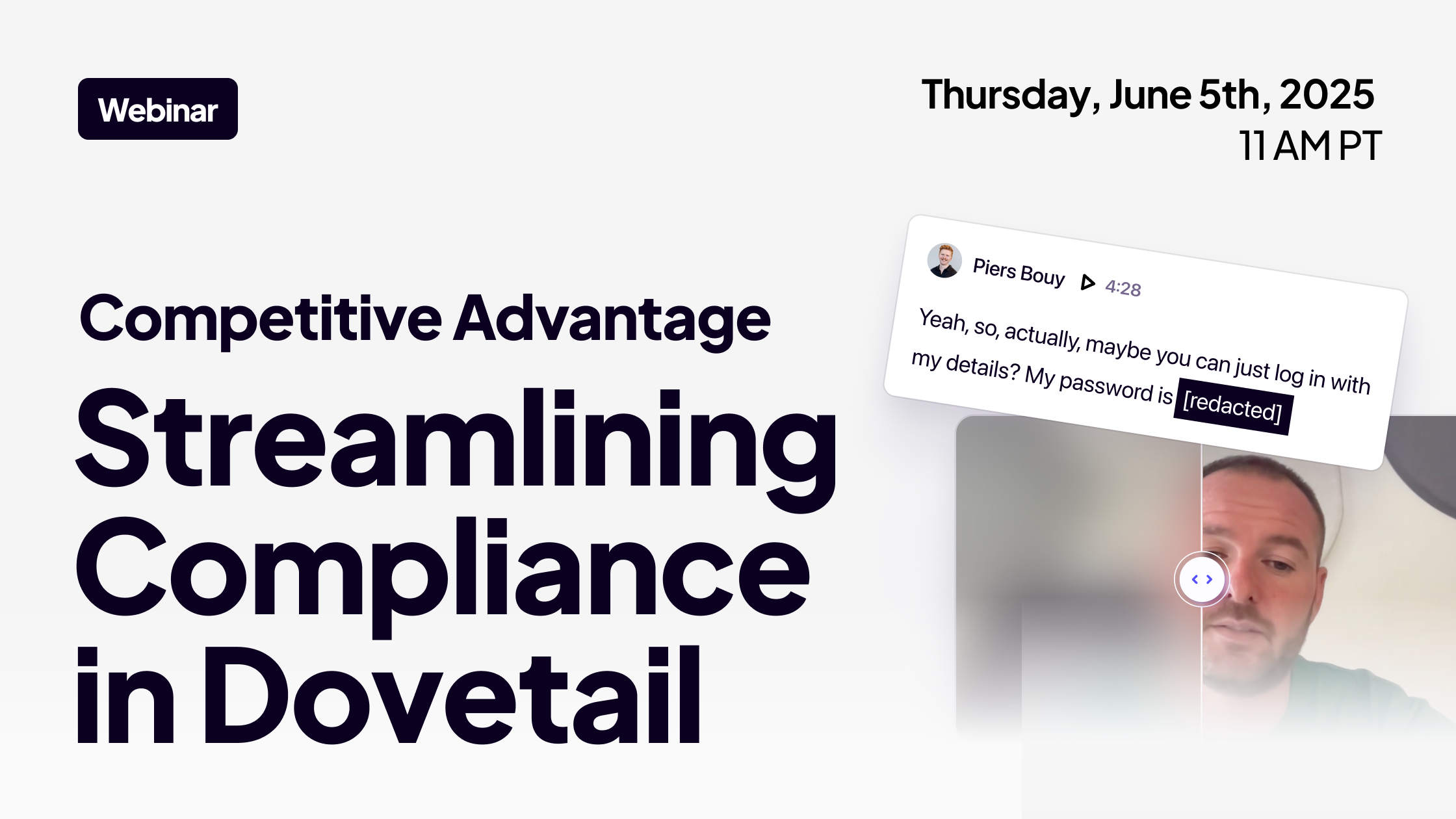 Your Competitive Advantage: Streamlining Compliance in Dovetail