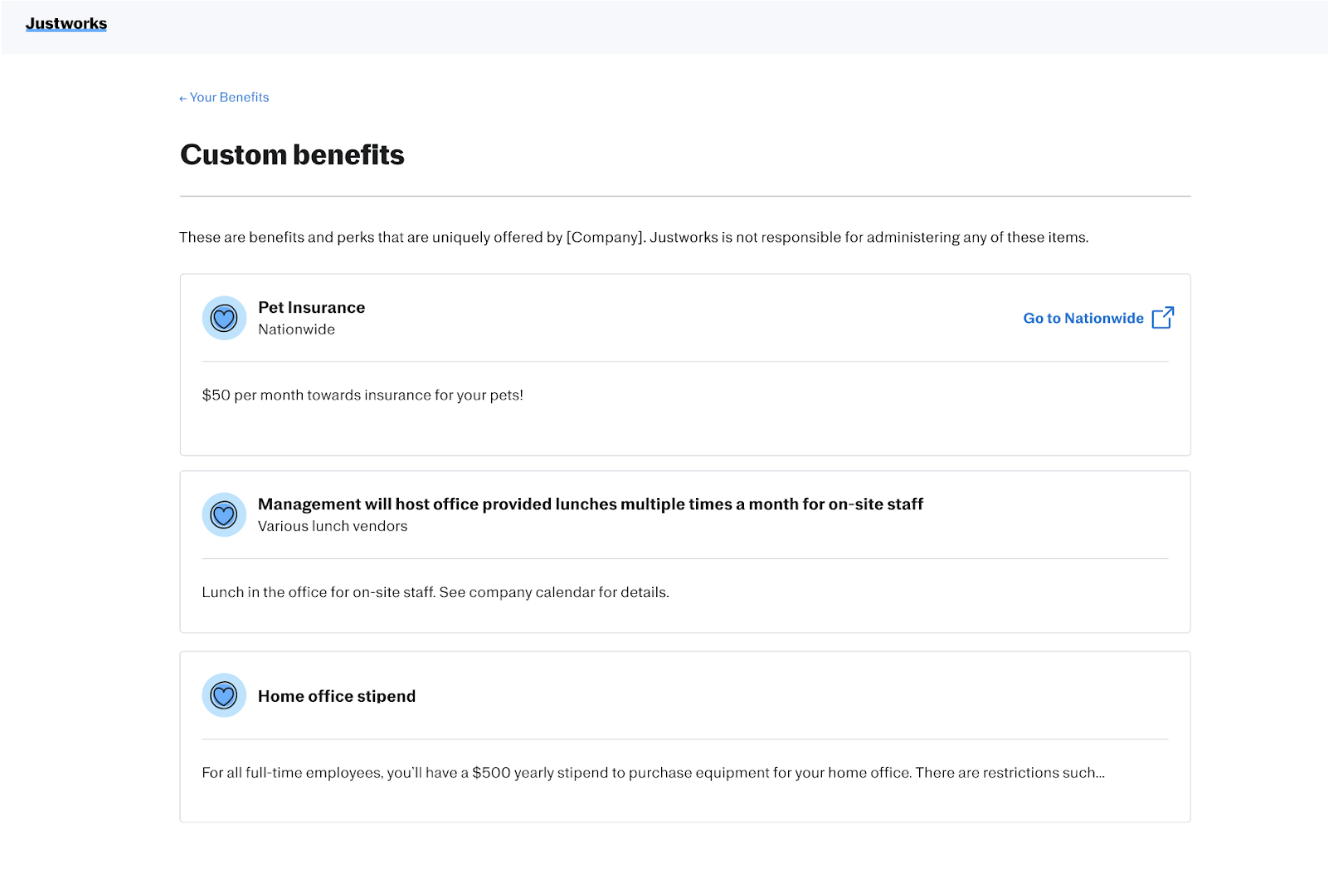 Introducing Custom Benefits - Justworks