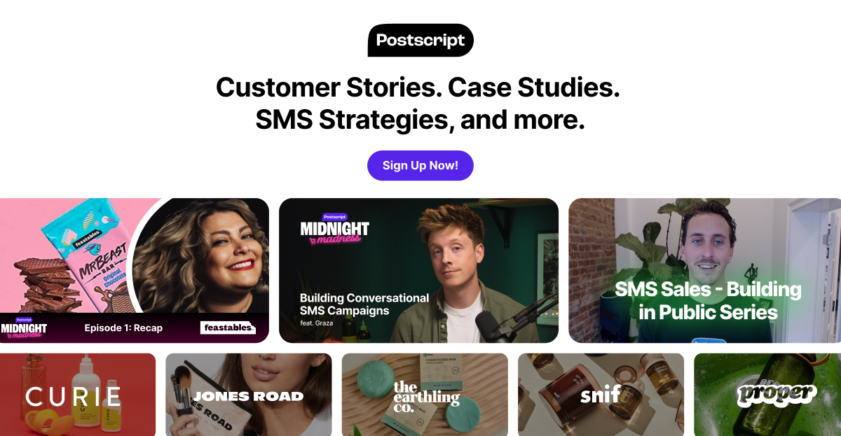 Newsletter and SMS Sign Up