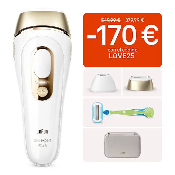 Depiladora de luz pulsada Braun Pro 5 PL5152 | Braun ES