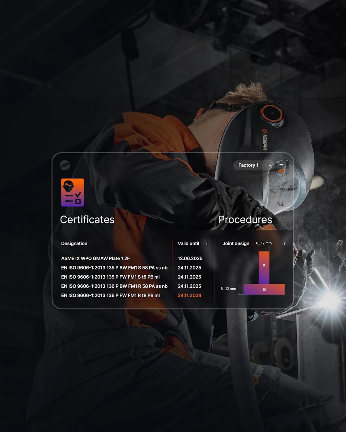 Welding Management Software - Cloud Service