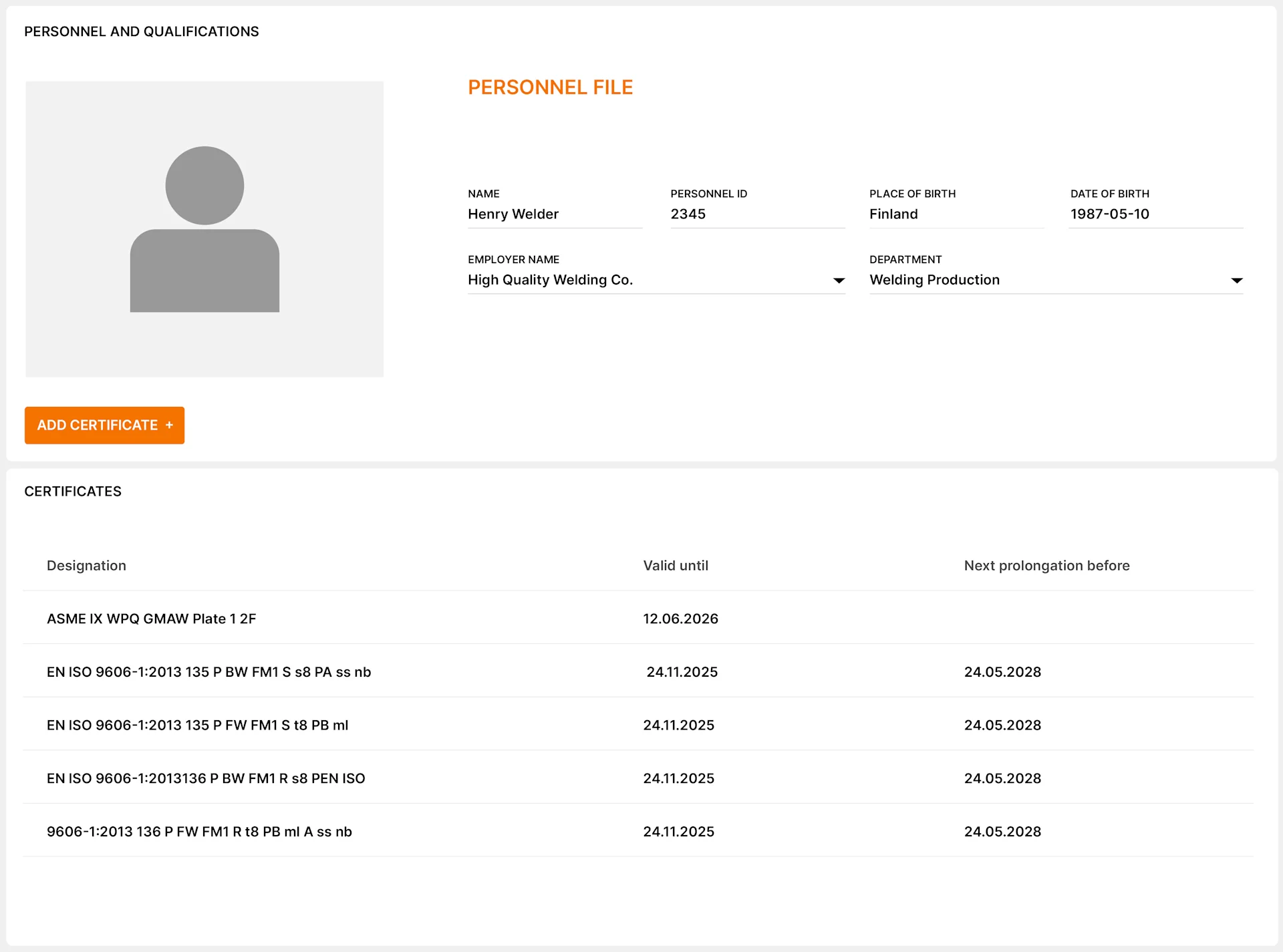 Welding Procedures & Personnel and Qualifications - Welder Certificates ...