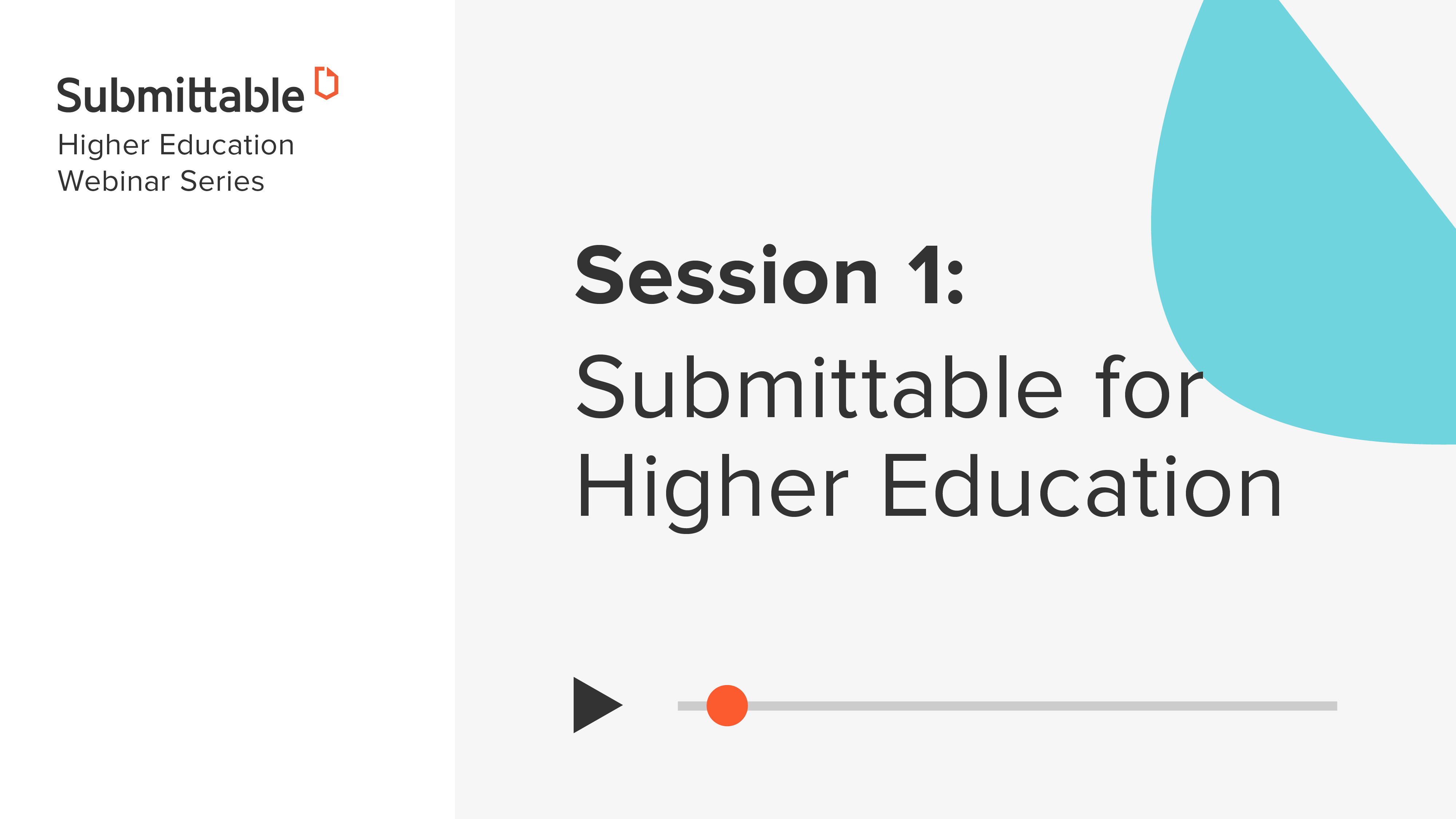 Submittable Higher Education Webinar Series | Submittable