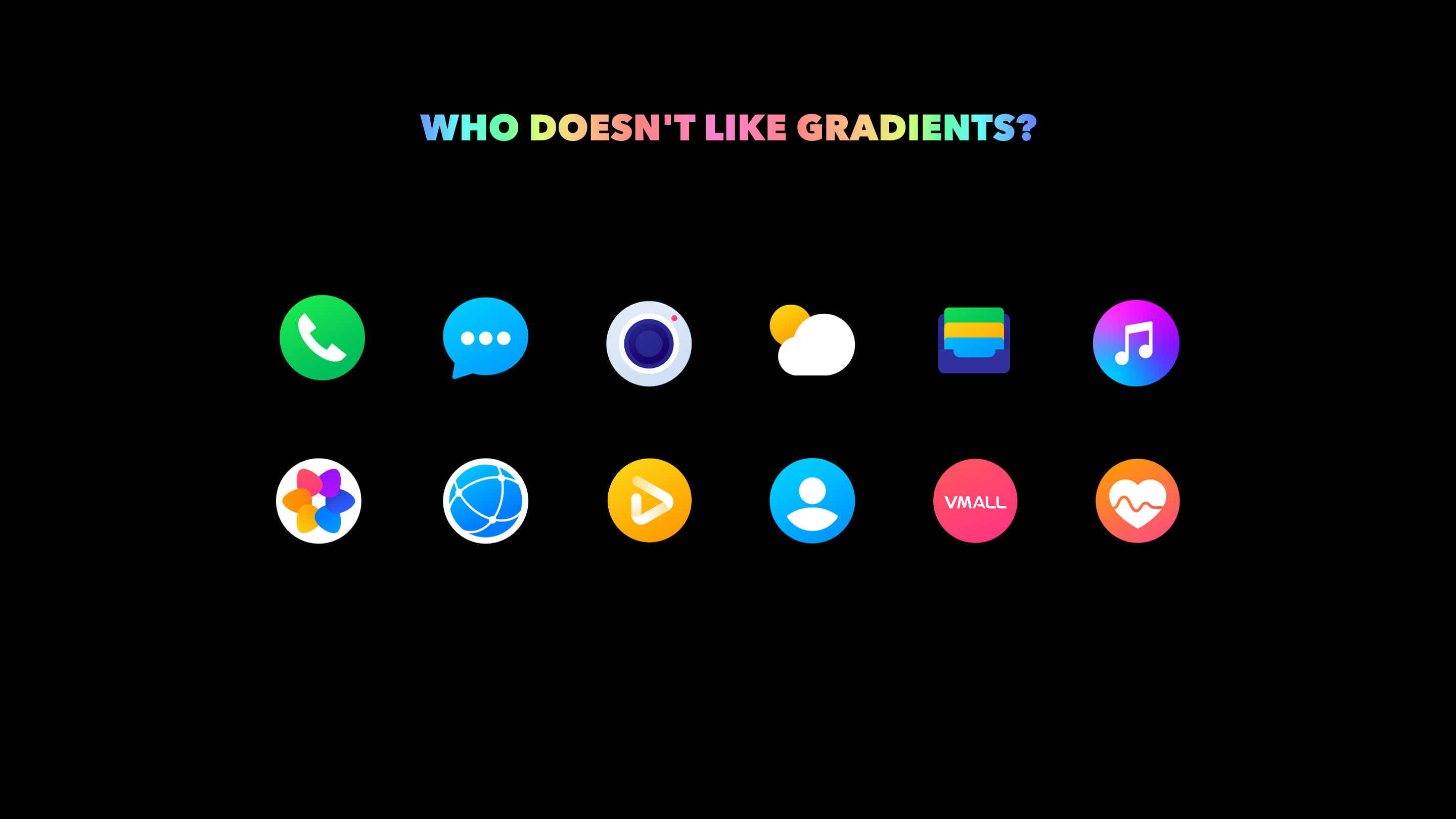 Huawei. Icons for EMUI 10 | Tubik Studio