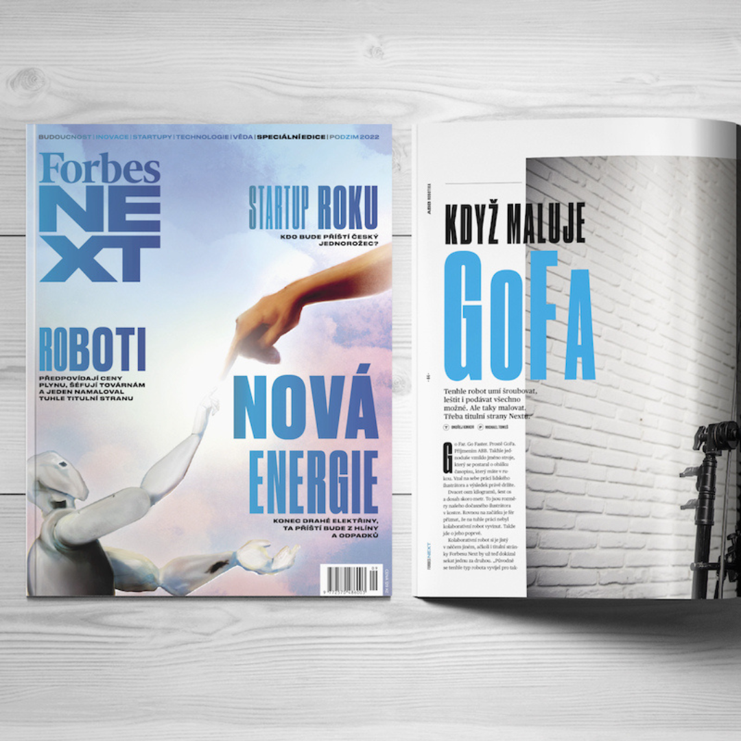 The first magazine cover painted by a robot | ABB | Marketup