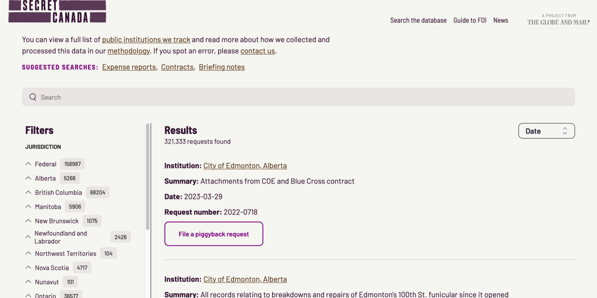 Why responsive records aren't included in the Secret Canada database ...