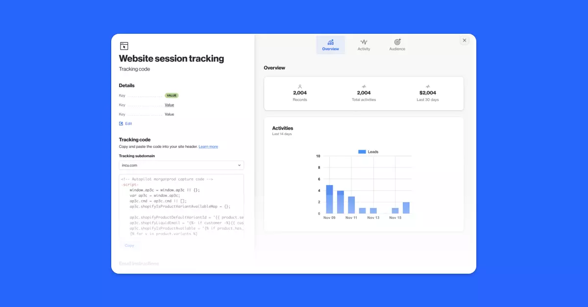 Implementing web visitor tracking