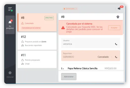 Cómo funciona una orden