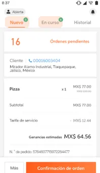Cómo funciona una orden