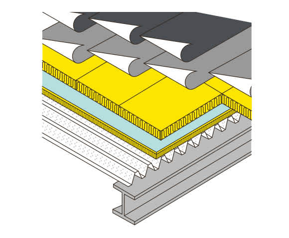 Opbygning af tag | Med varmt tag, tagkassetter mv. | BMI Danmark