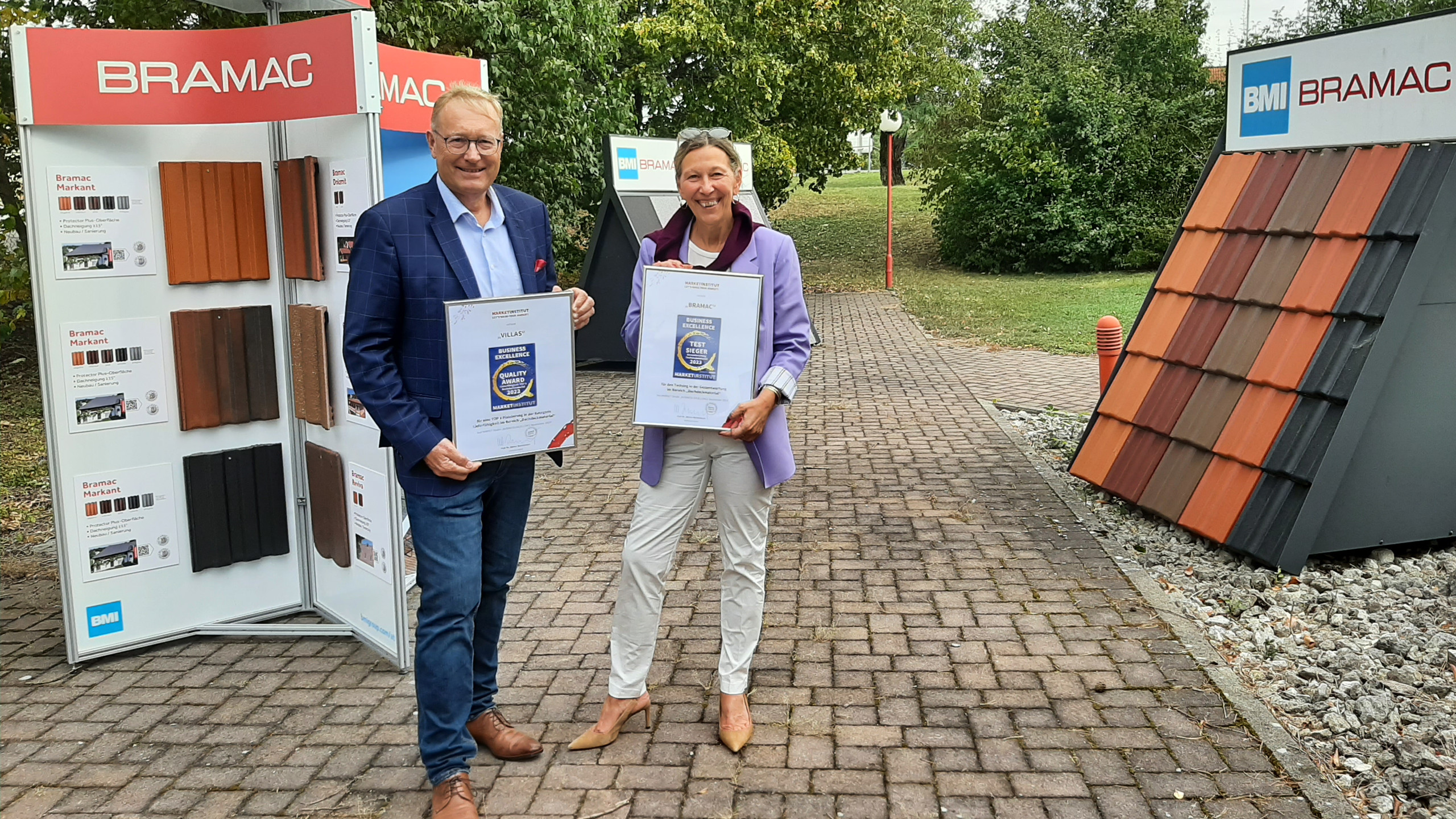 Top Auszeichnungen für die BMI Marken Bramac und Villas 2023