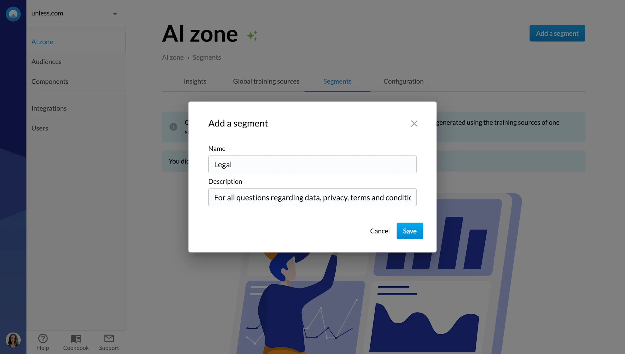 How to add AI segments