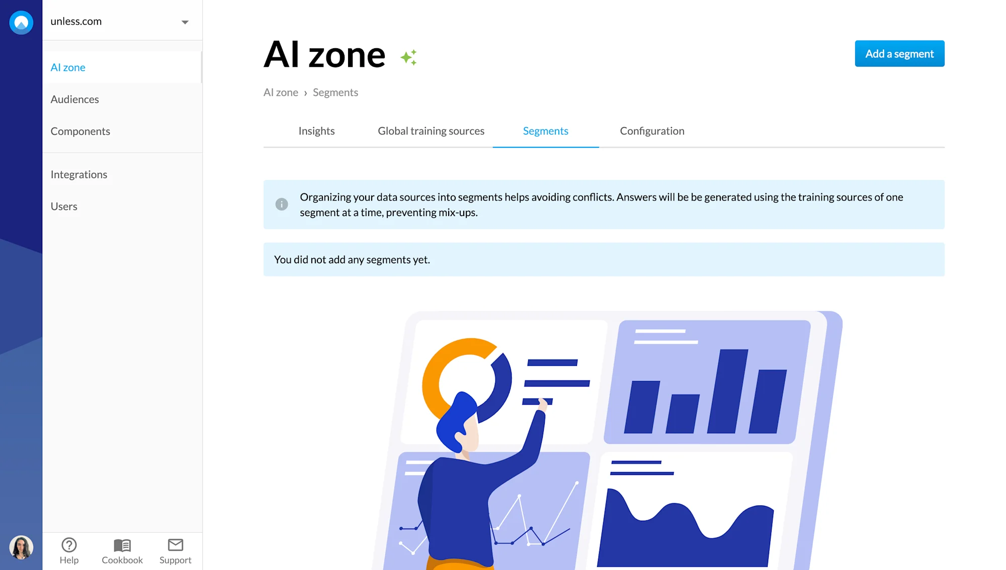 How to add AI segments