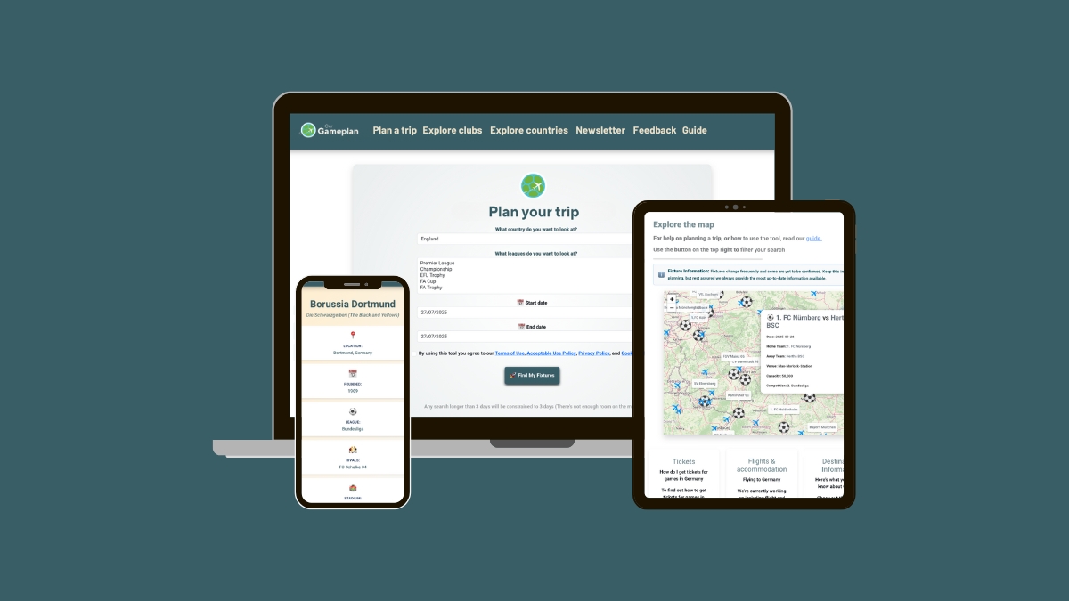 Football Fixture Finder: Plan Trips With Our Map Tool - OurGameplan