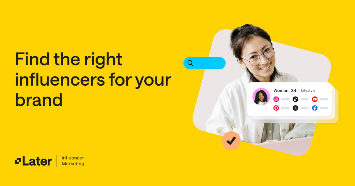 Find The Right Influencers: Later’s Influencer Search Tool