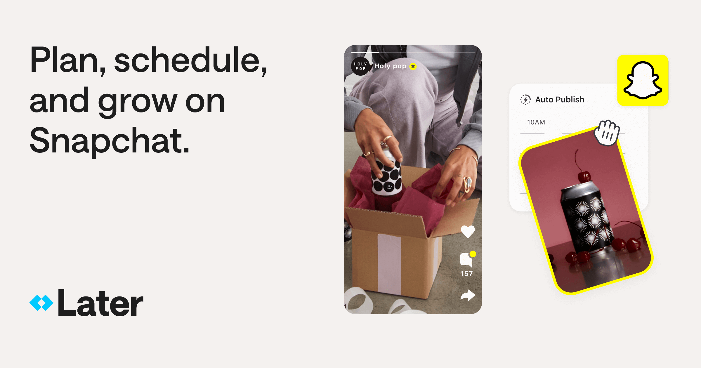 Schedule Snapchat Content Quickly and Easily | Later