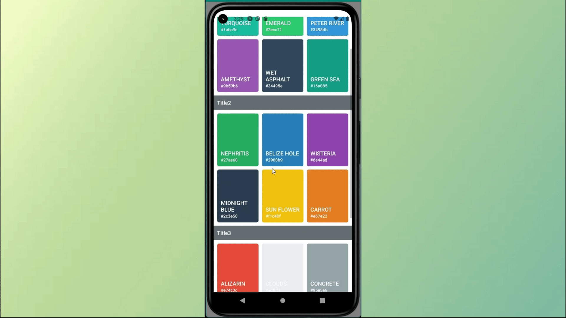 Section Grid | Awesome React Native