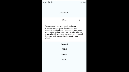 Accordion | Awesome React Native