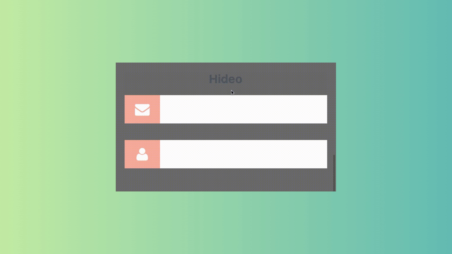 Text input effect Hideo | Awesome React Native