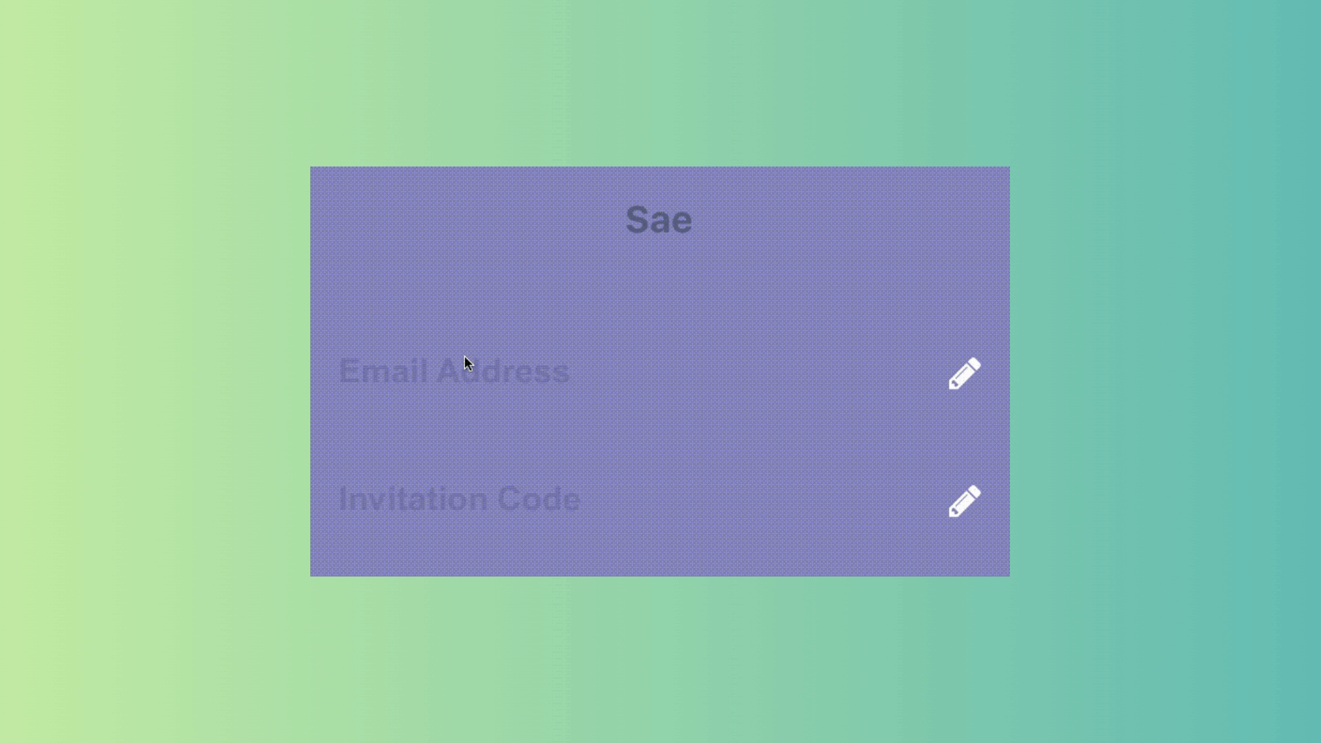 Text input effect Sae | Awesome React Native