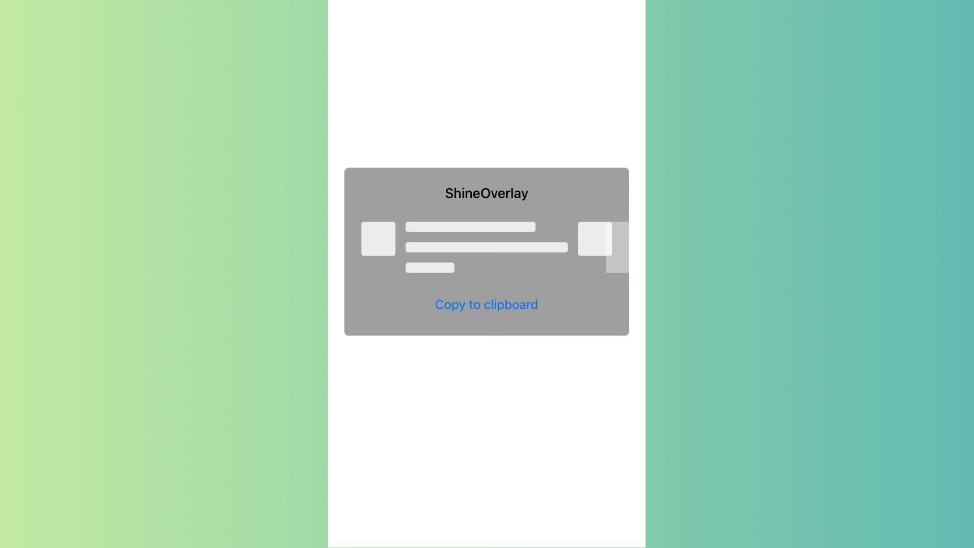 Shine Overlay Placeholder | Awesome React Native