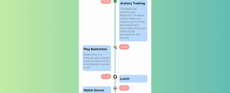 Two Column Timeline Listview | Awesome React Native Two Column Timeline Listview | Awesome React Native