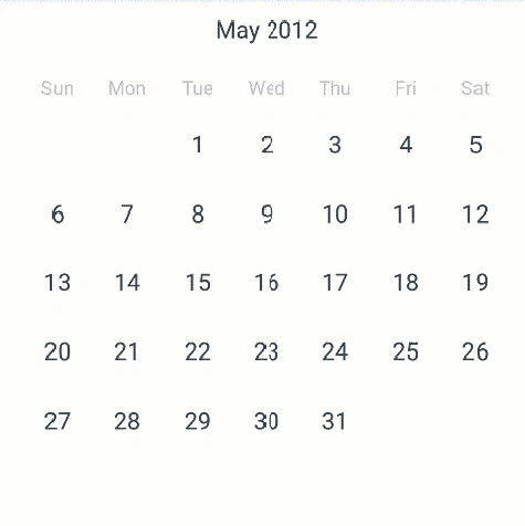 Horizontal Calendar List | Awesome React Native