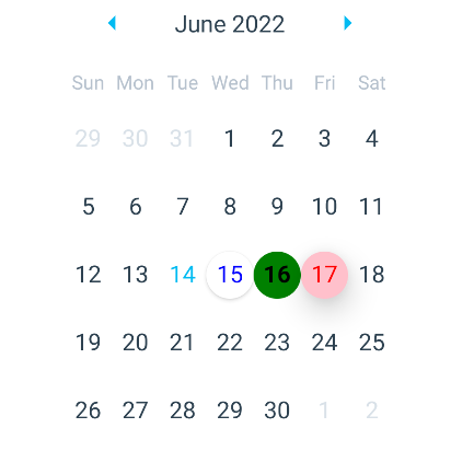 Custom Markings | Awesome React Native