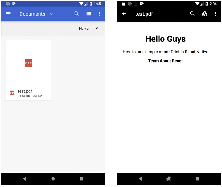 HTML to PDF | Awesome React Native