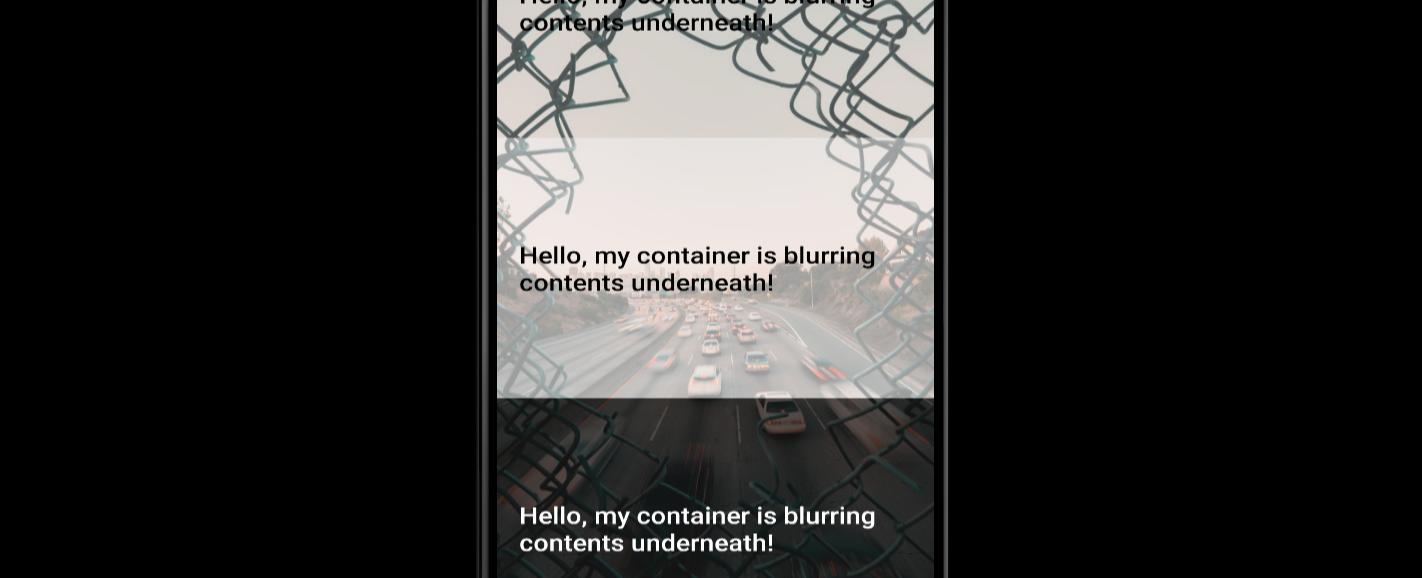 Blur View | Awesome React Native Blur View | Awesome React Native
