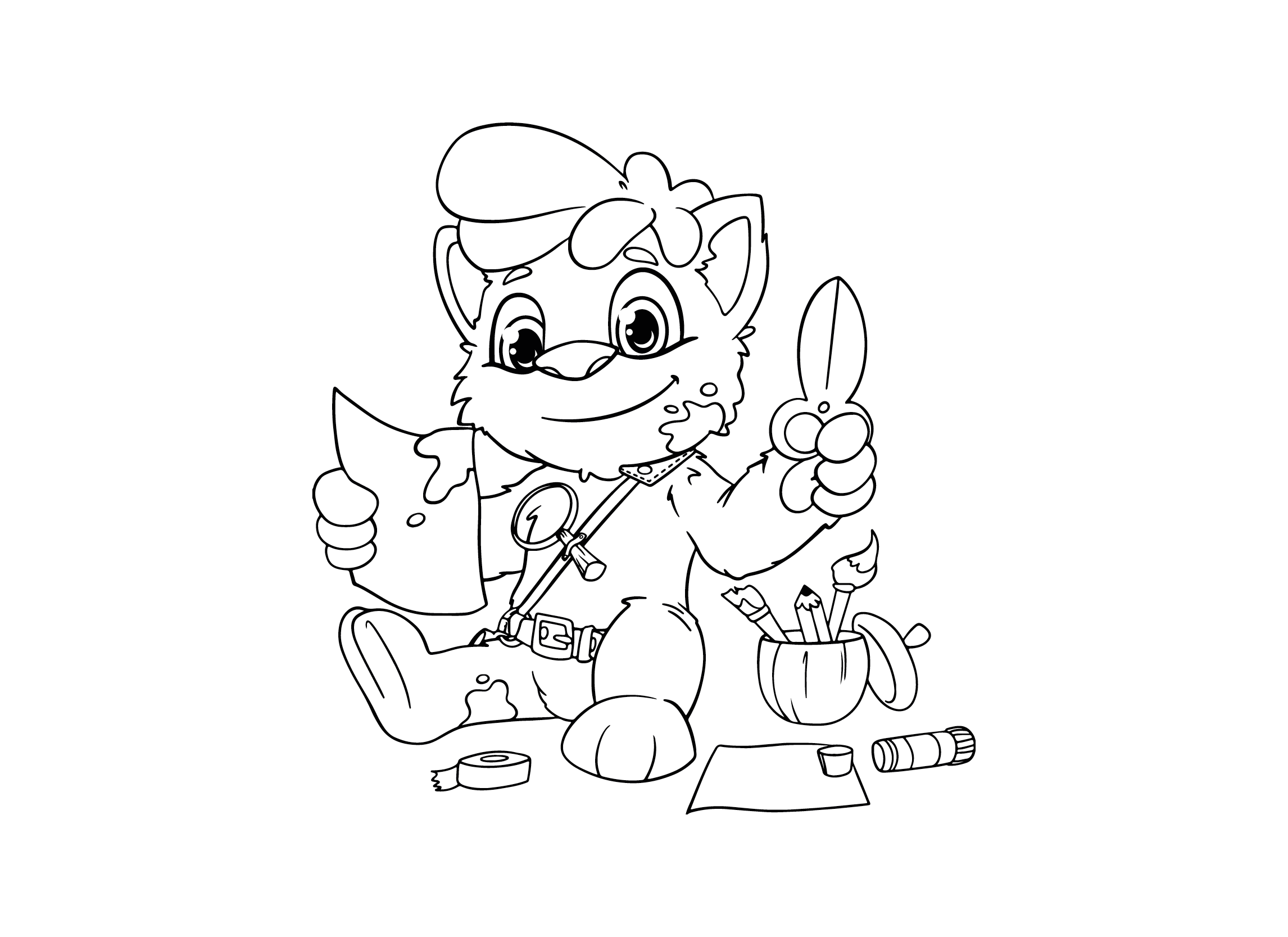 Yuki's colouring pages | EuroParcs