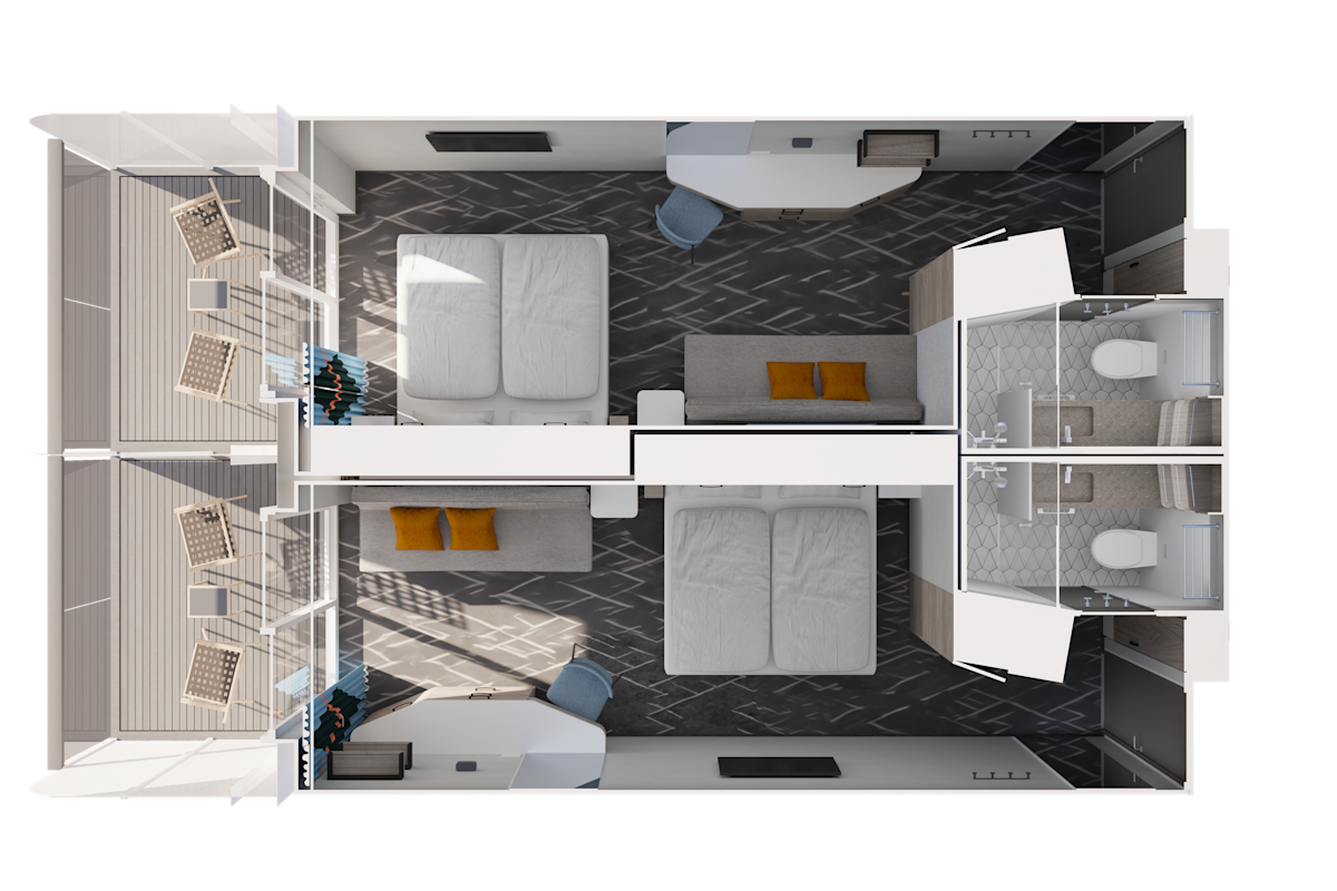 The Balcony Cabin of the Mein Schiff fleet | TUI Cruises