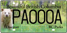 BC Parks licence plates