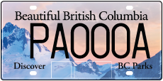 BC Parks licence plates