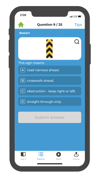 Take the practice knowledge test