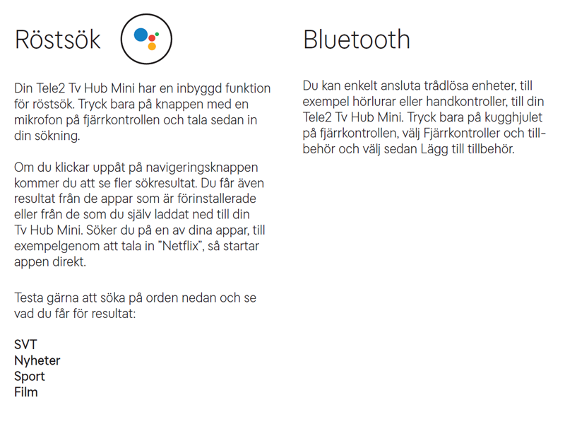 Kom igång med Tele2 Tv Hub Mini