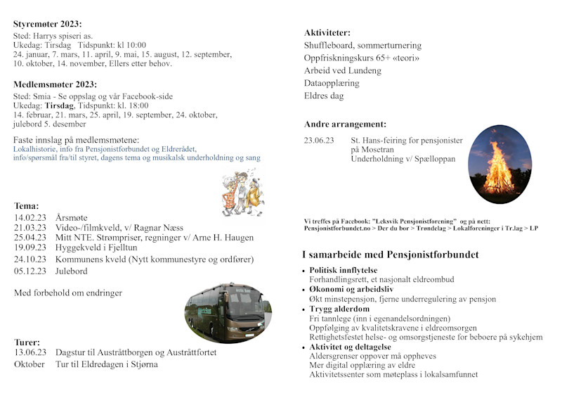 Programplan 2023 | Pensjonistforbundet
